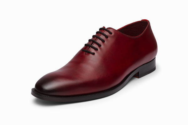 Buy Plain Wholecut Oxford - Dark Oxblood colour shoe for men online ...